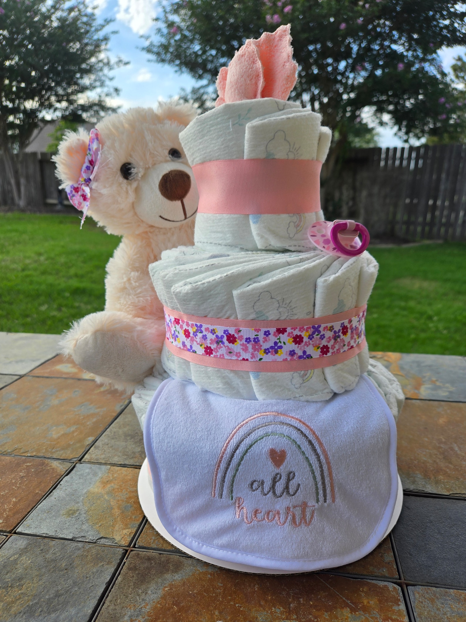 Diaper Cake Gift Set Girl, Baby Shower Gift, Diaper Party, Baby Gift ...