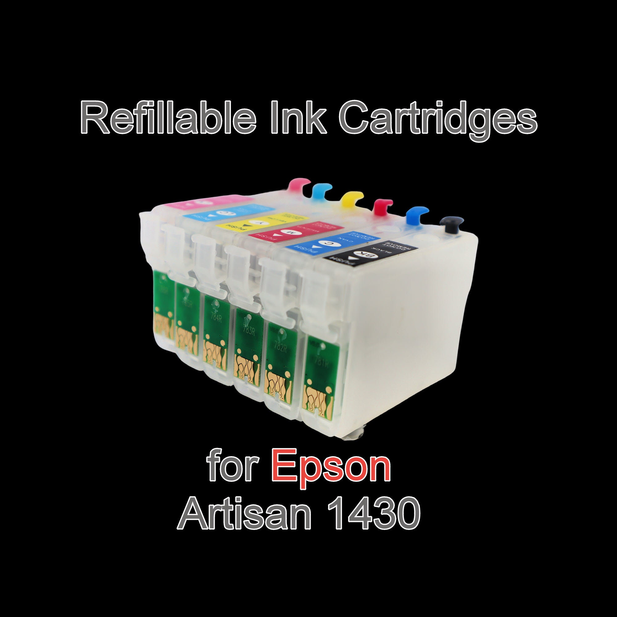 Refillable Ink Cartridges With Auto Reset Chips Installed for Epson ...