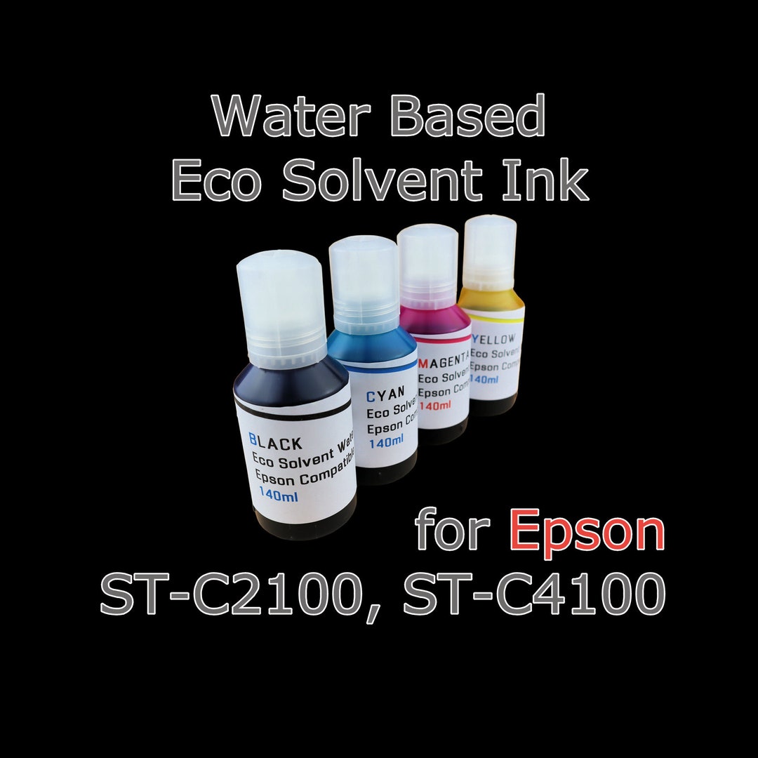 Water Based Eco Solvent Ink 140ml Bottles for Epson ST-C2100 ST-C4100 ...