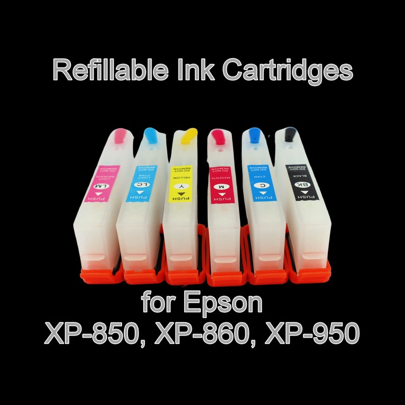 Water Based Eco Solvent Ink 100ml Bottles for Epson XP-850 XP-860 XP ...