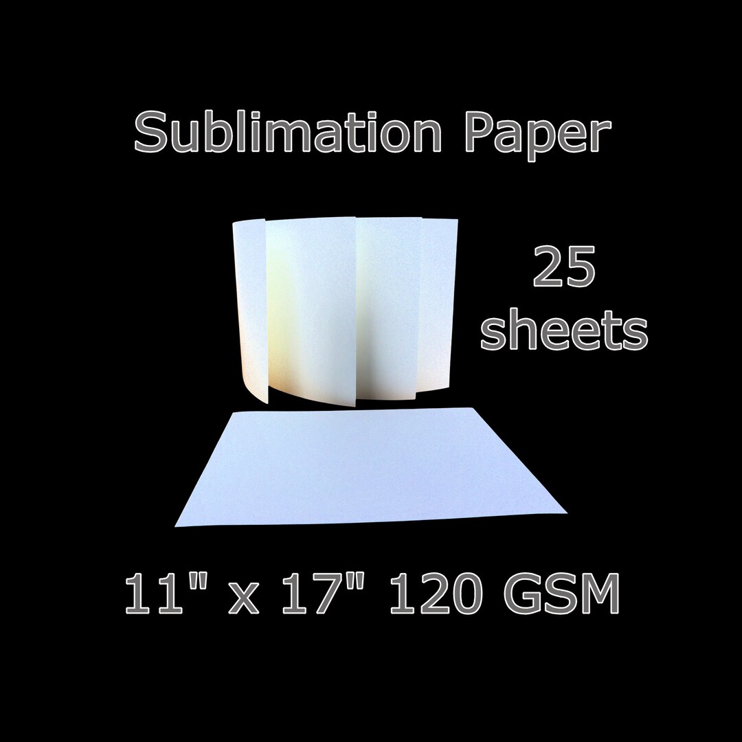 Sublimation Paper Lay Flat Paper No Curling 11 X 17 120 GSM 25 Sheets ...