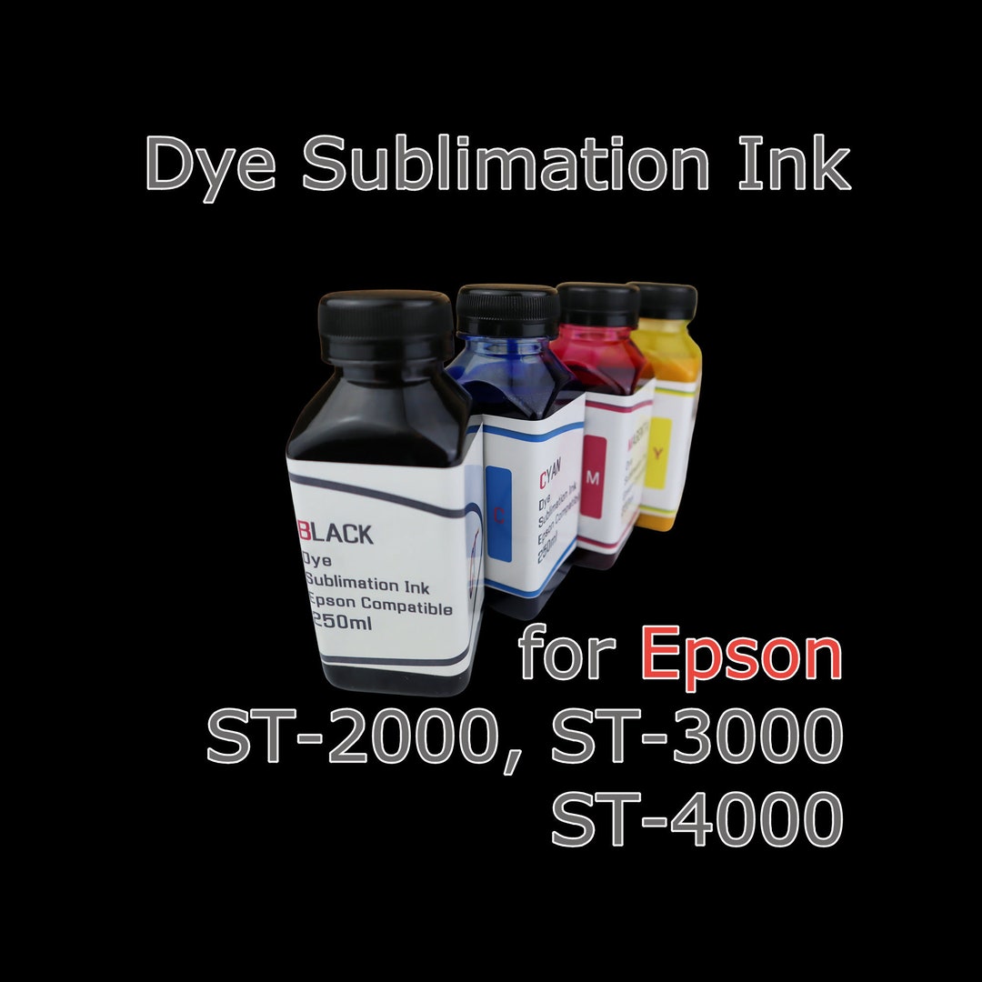 Dye Sublimation Ink 250ml Bottles for Epson ST-2000 ST-3000 ST-4000 ...