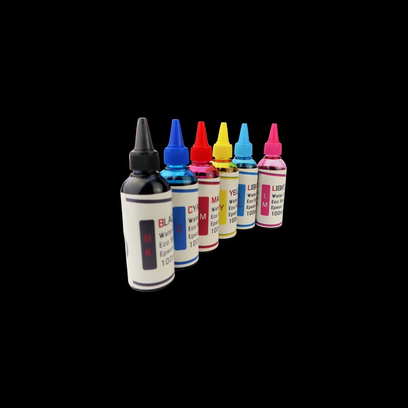 Water Based Eco Solvent Ink 100ml Bottles for Epson XP-850 XP-860 XP ...