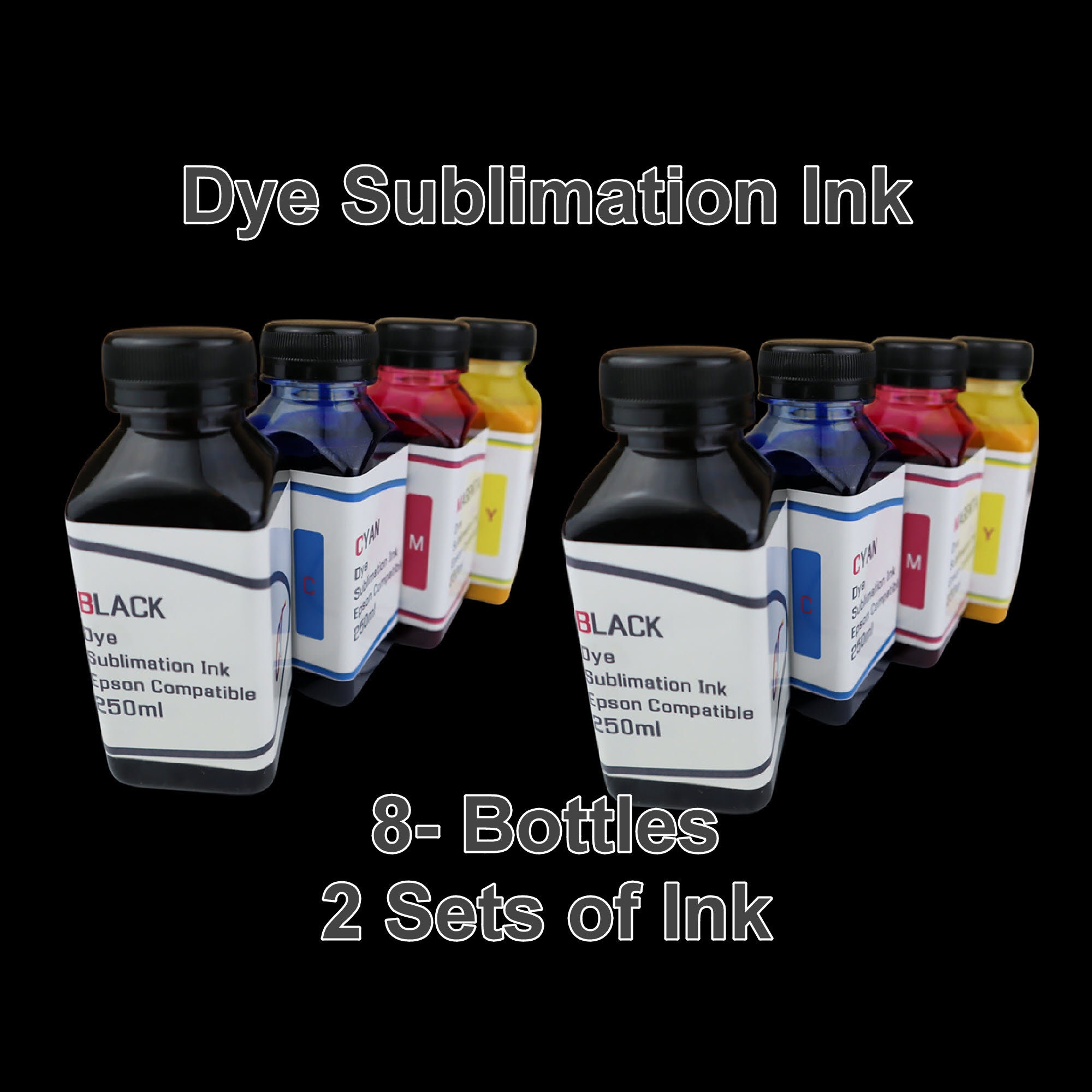 Dye Sublimation Ink 250ml Bottles for Epson ET-15000 Ink Tank Printer ...