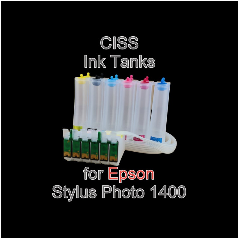 CISS Ink Tanks for Epson Stylus Photo 1400 Printer - Etsy