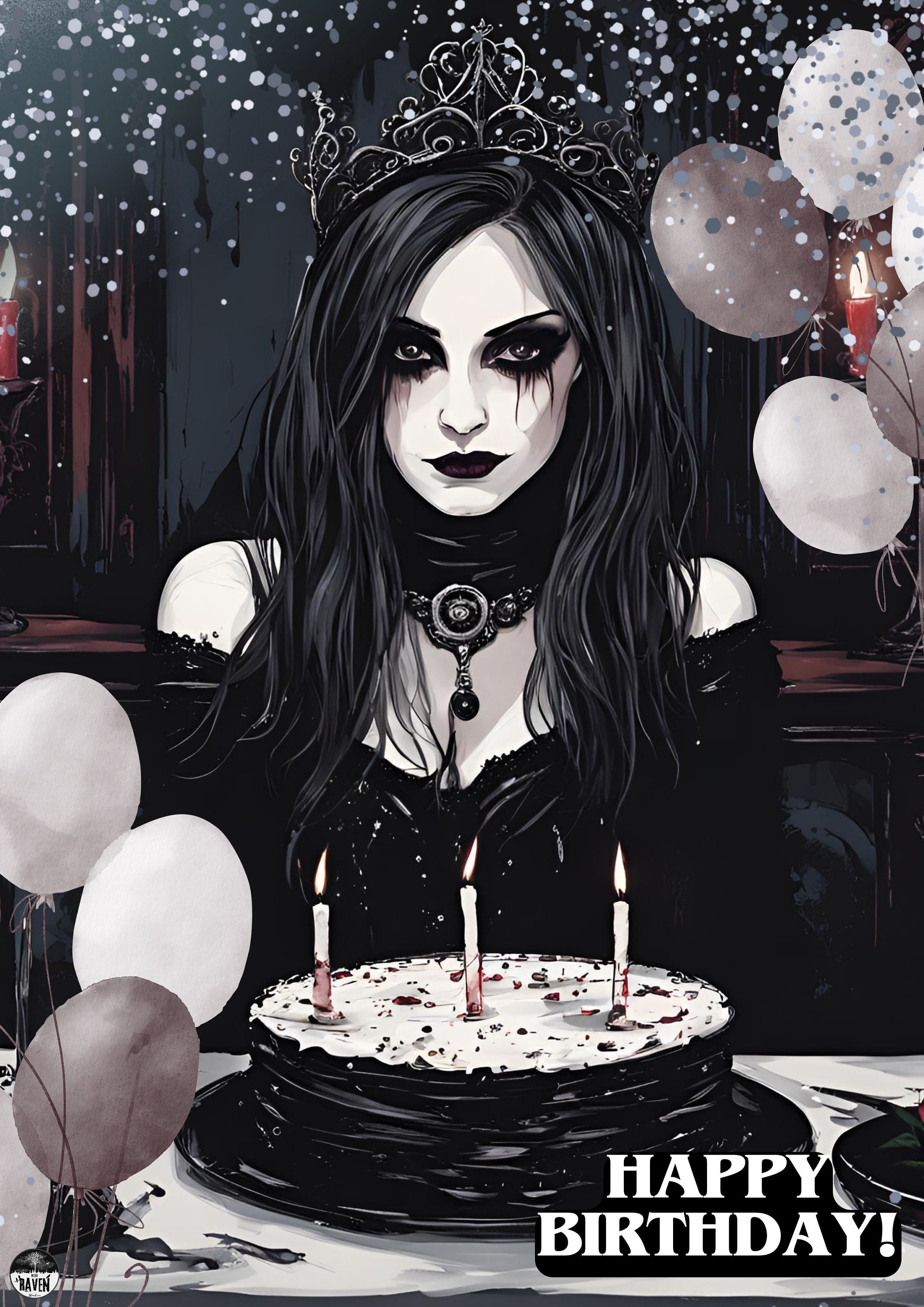 Gothic Birthday's Card - Etsy