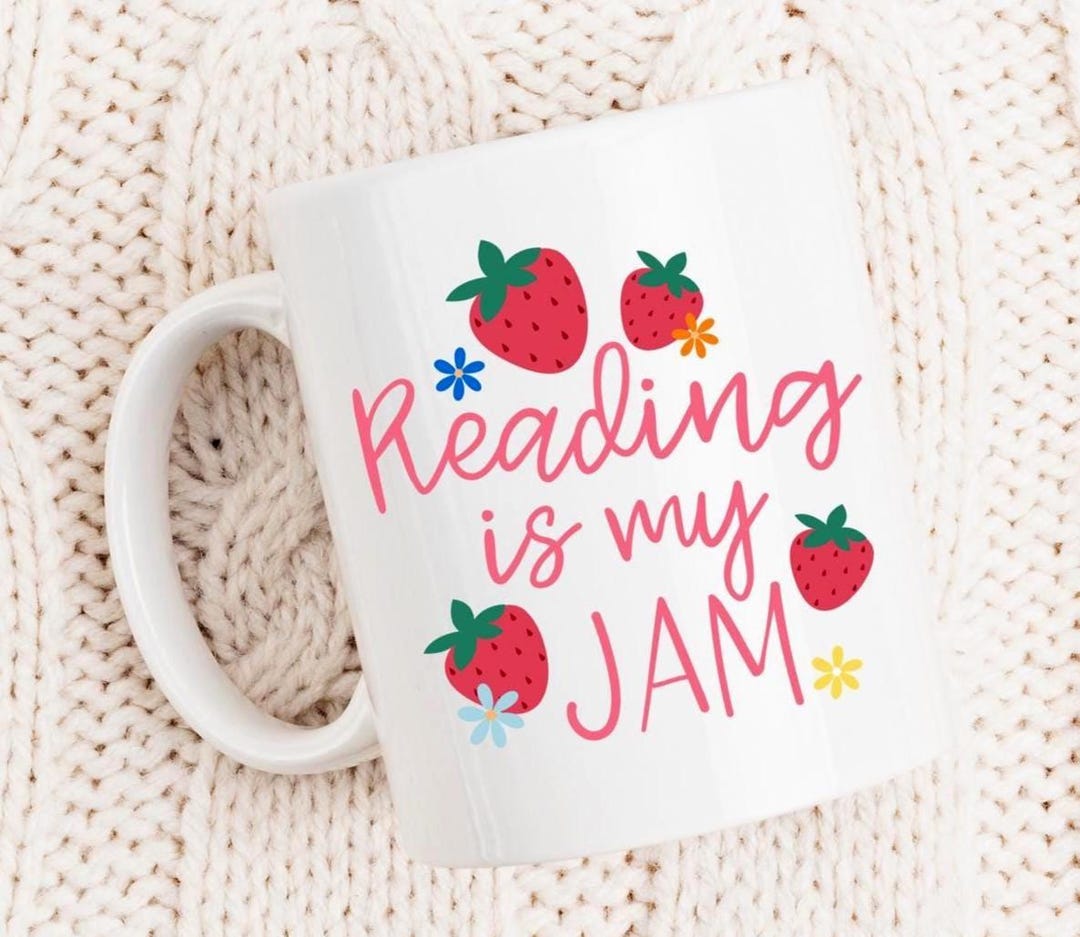 Reading is My Jam Mug, Bookish Mug, Book Lovers Gift, Bookworm Mug ...
