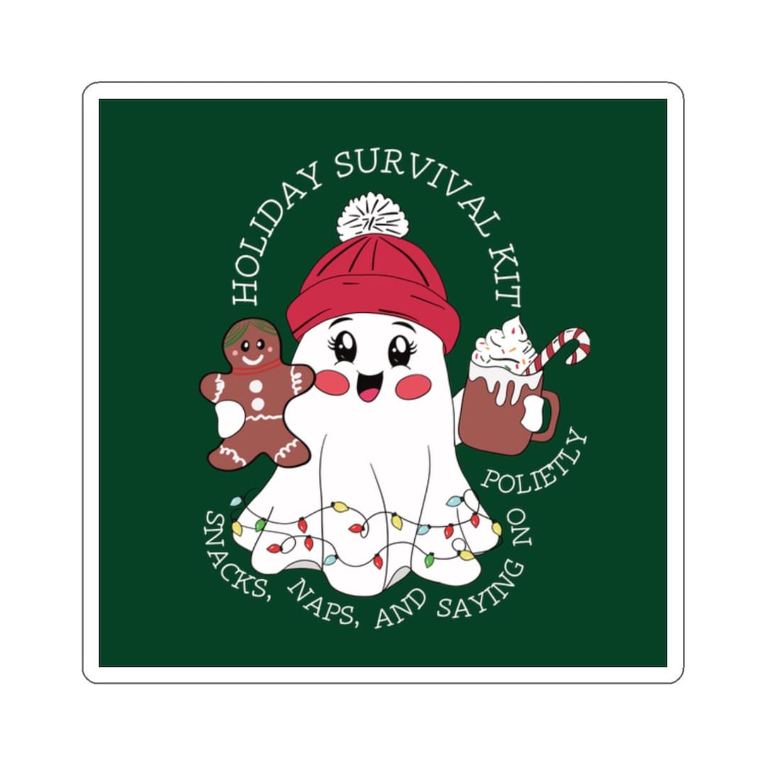 Mental Health Sticker, Christmas Sticker, Stocking Stuffer, Positivity ...