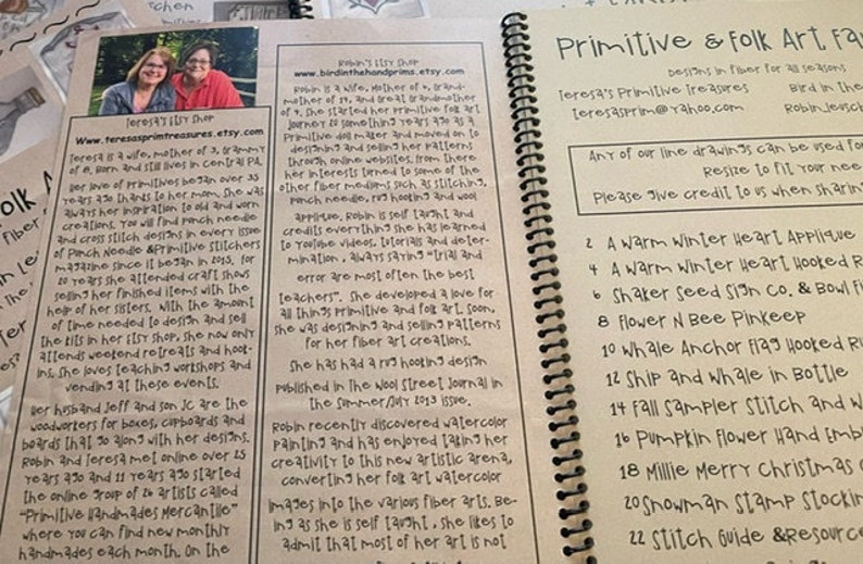 Primitive and Folk Art Fancies Book - Etsy