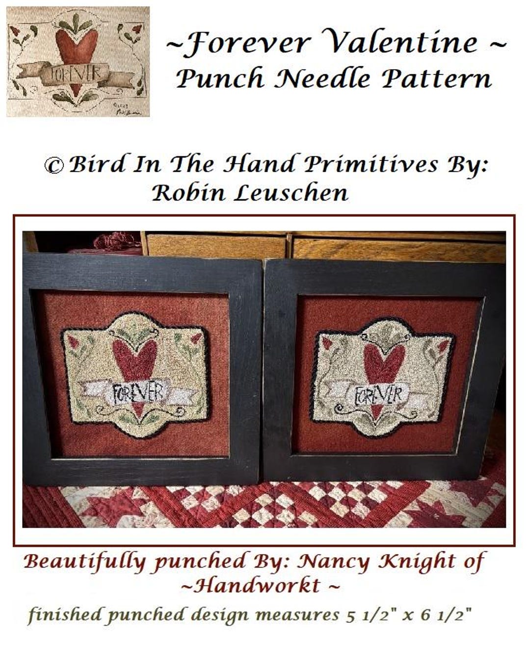 Forever Valentine Punch Needle - Etsy