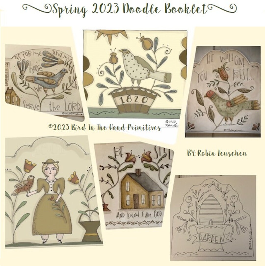 Spring 2023 Doodle Booklet - Etsy