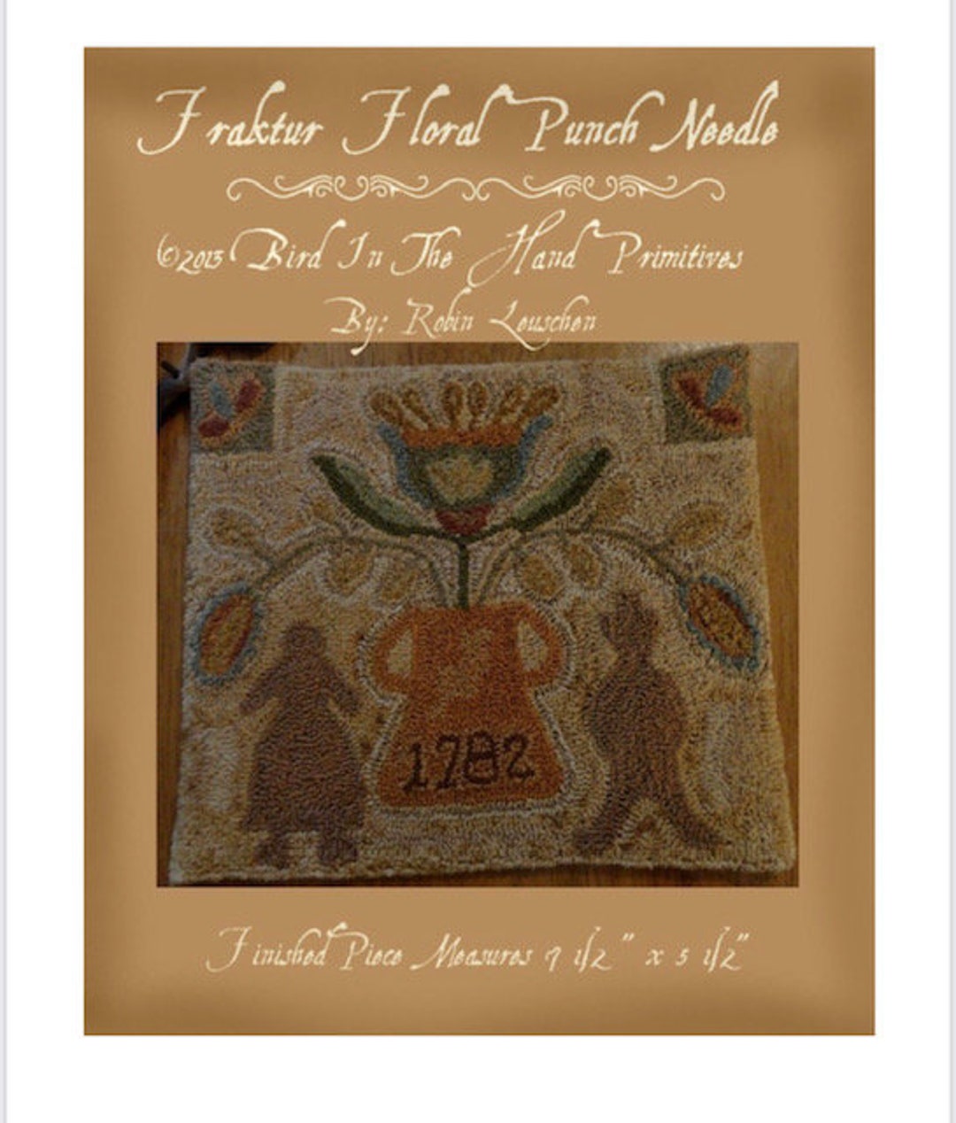 Fraktur Floral Punch Needle Pattern - Etsy