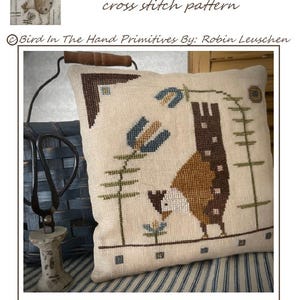 Henrietta Funky Chicken Cross Stitch Paper Pattern - Etsy