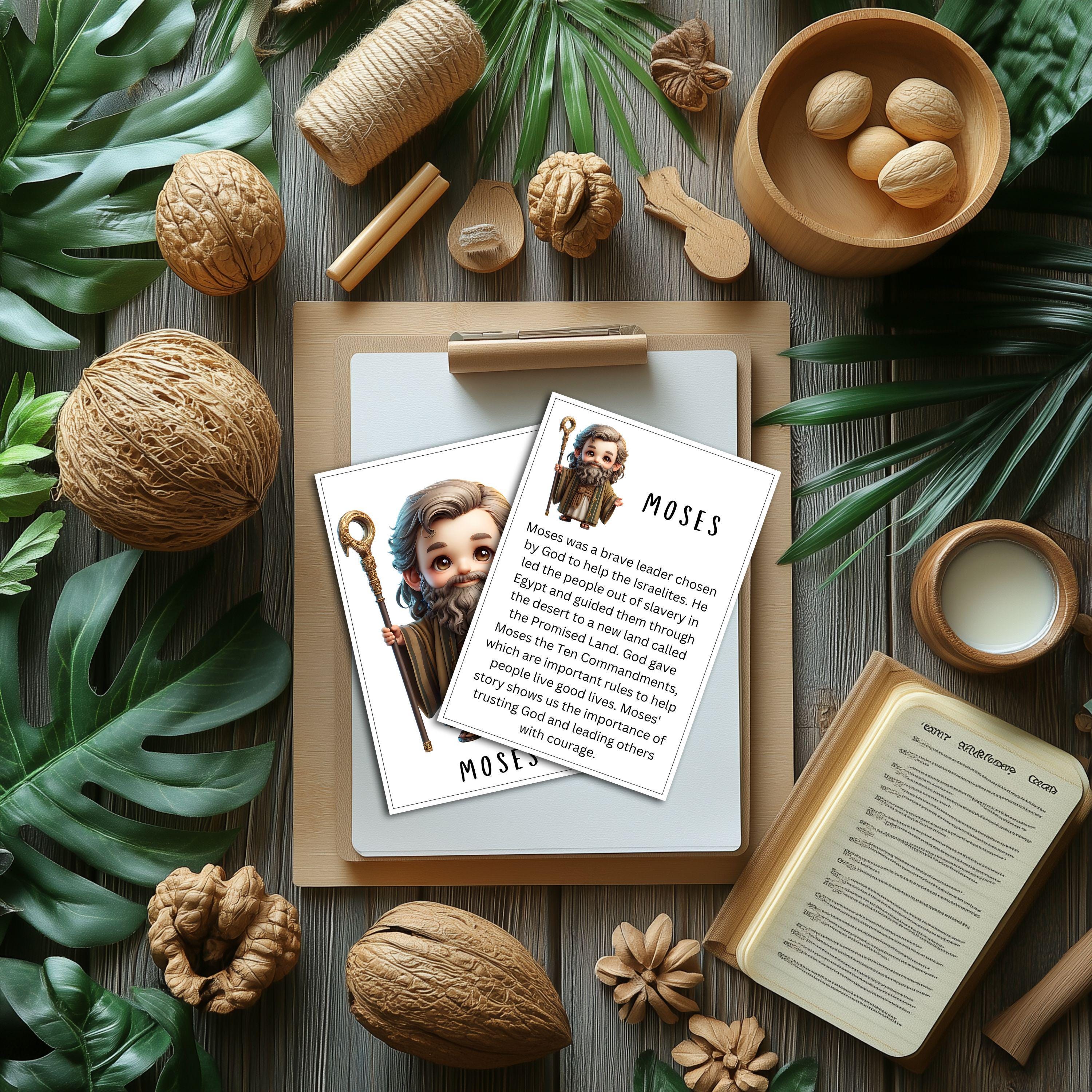 32 Biblical Character Flash Cards: Christian Learning (PDF). - Etsy