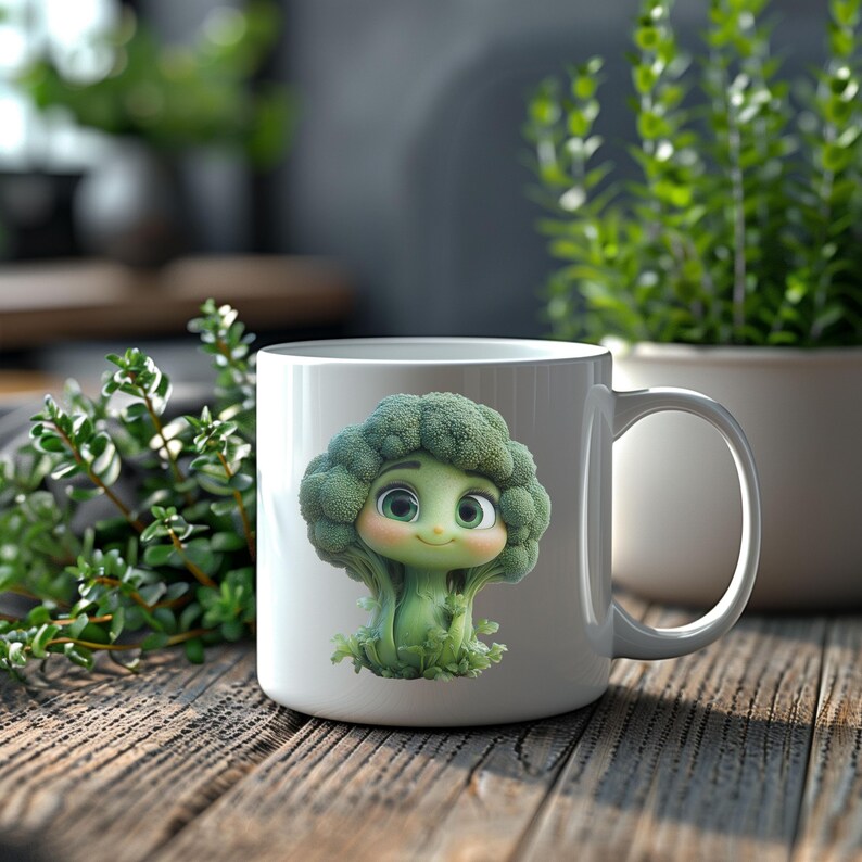 Cute Vegetable Clip Art: Kawaii, Photorealistic Veggies (digital ...