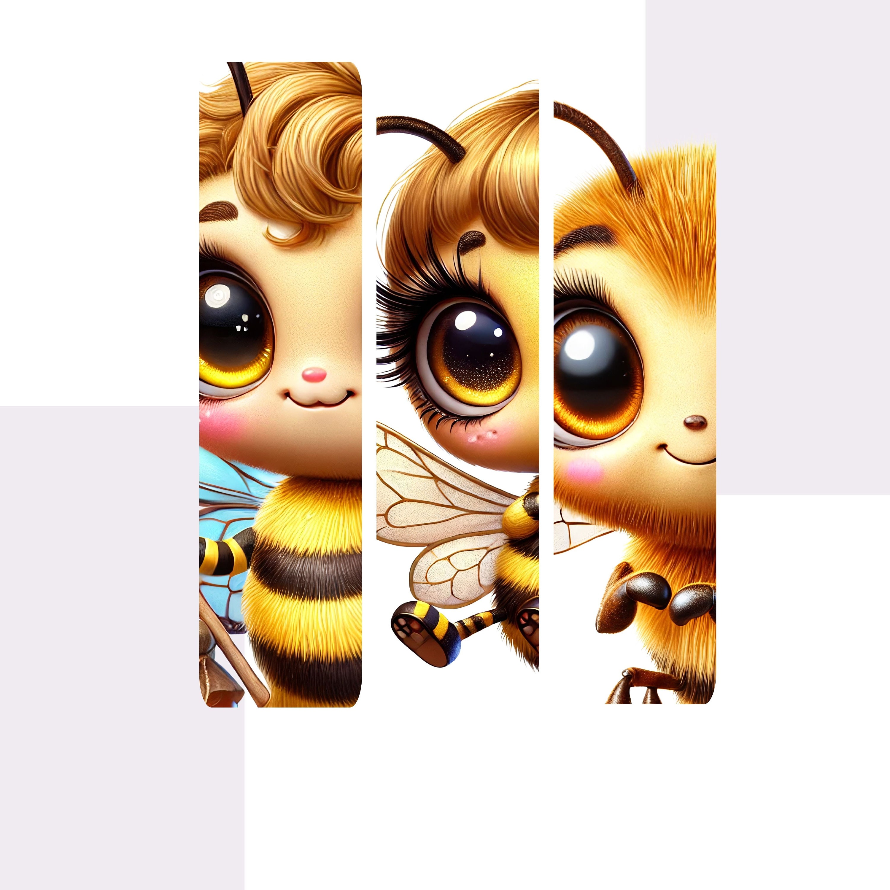 Adorable Honey Bee Clipart - Bee Illustrations, Cute Insect Graphics - Etsy