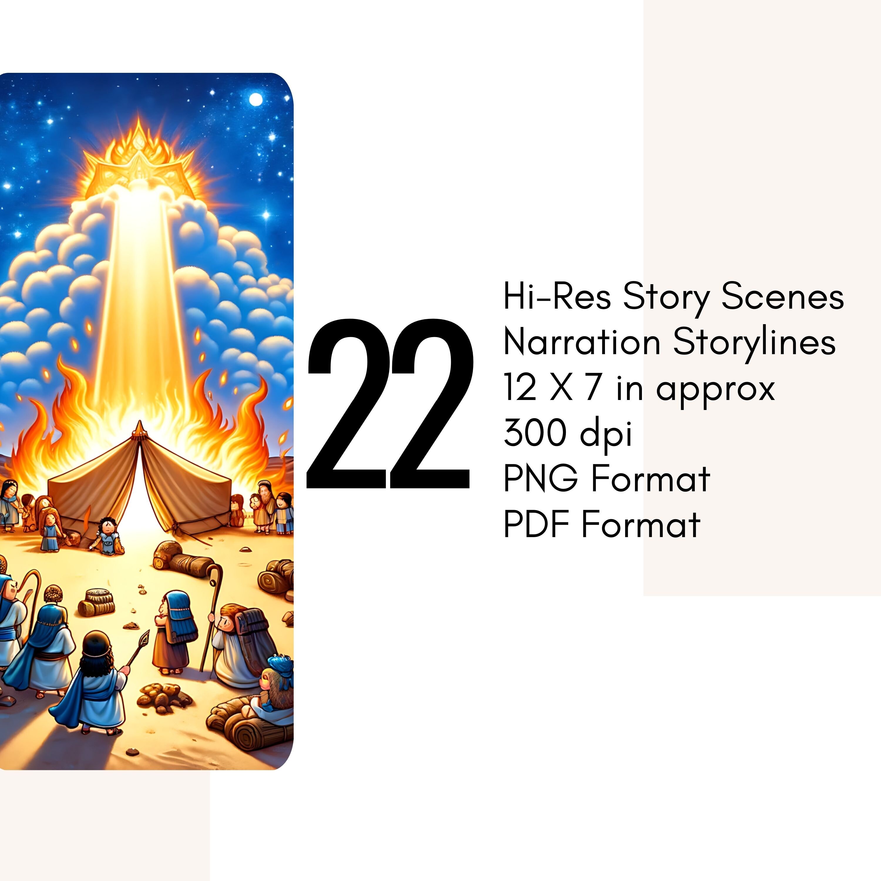 The Story of Moses - Complete Children's Book Kit: Illustrations and ...