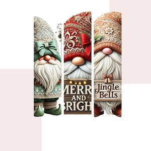 Christmas Gnome Clip Art Bundle: Festive Holiday PNG Clipart ...