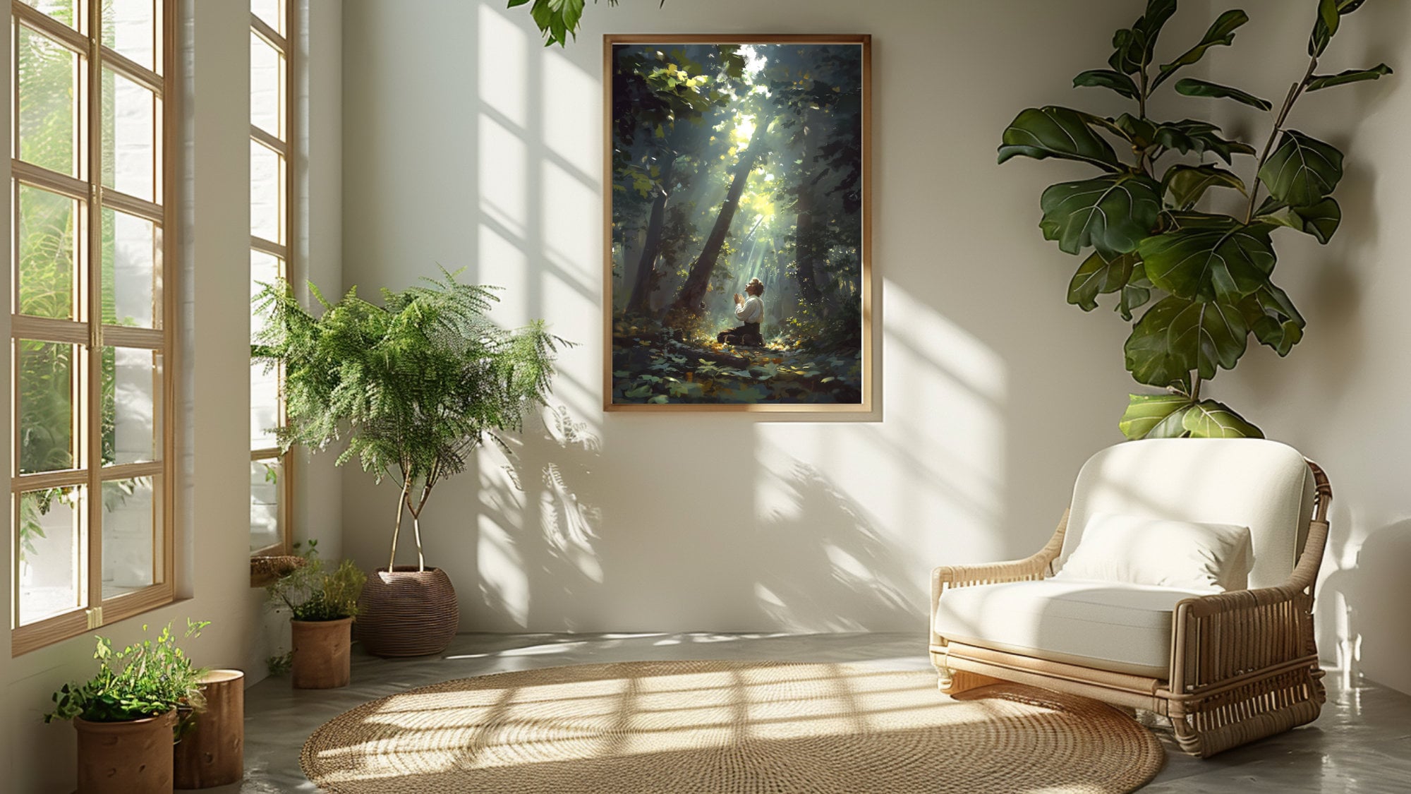 Sacred Grove LDS Art: Joseph Smith First Vision Painting (digital ...