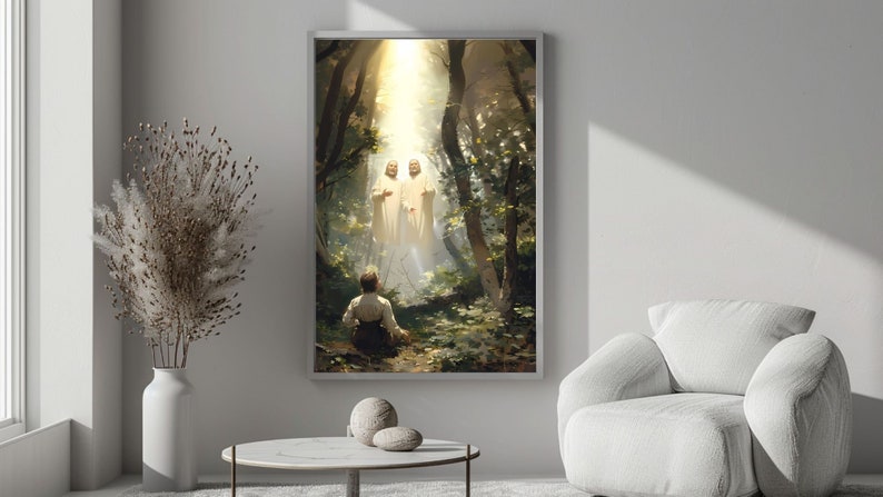 Joseph Smith First Vision Watercolor Art | LDS Sacred Grove Digital ...