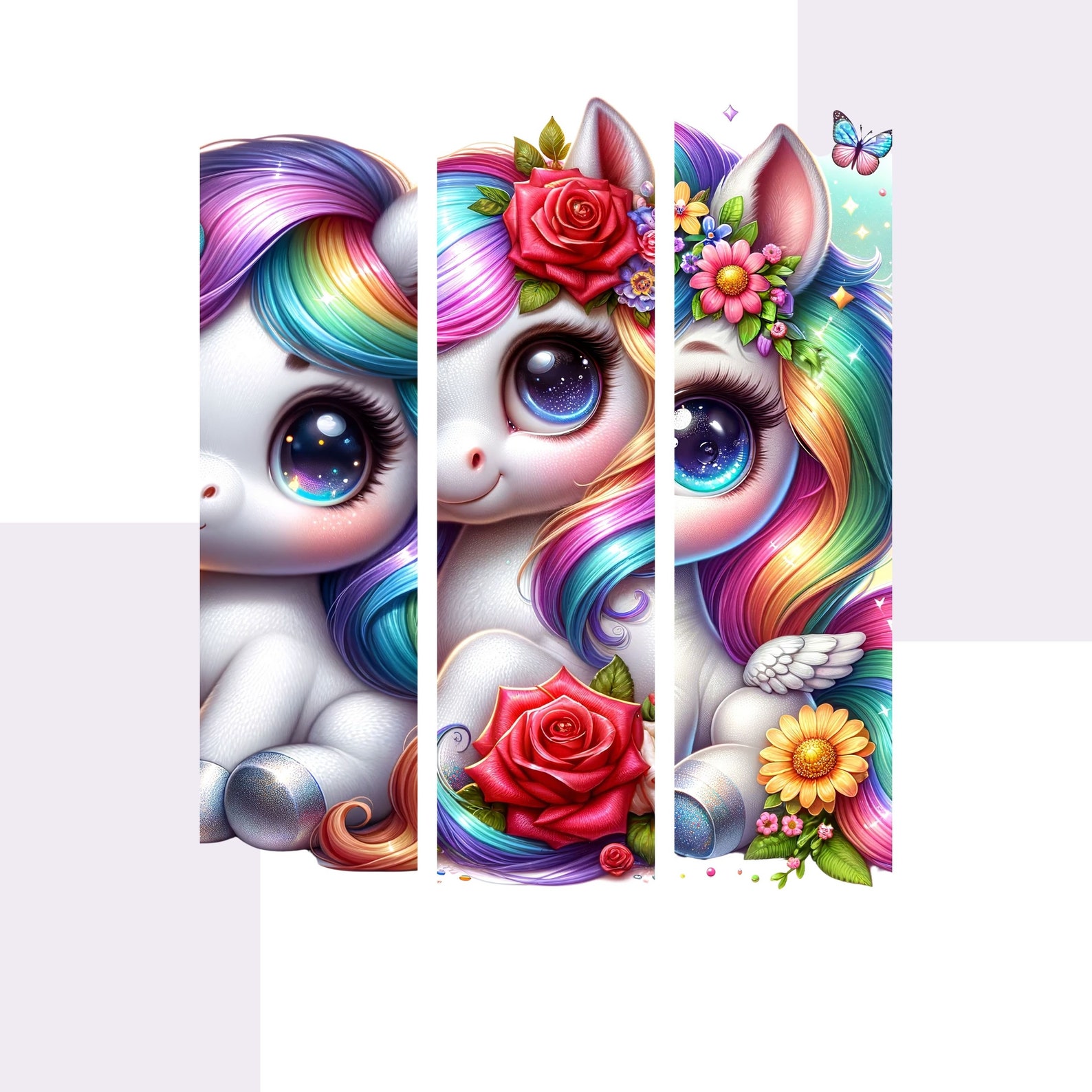 Kawaii Unicorn Clip Art Bundle | Cute Kids Crafts (digital Download) - Etsy