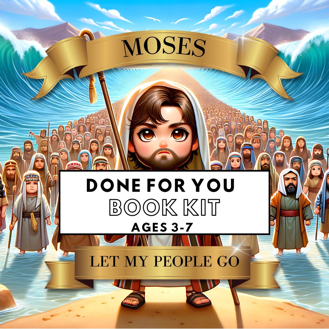 The Story of Moses - Complete Children's Book Kit: Illustrations and ...