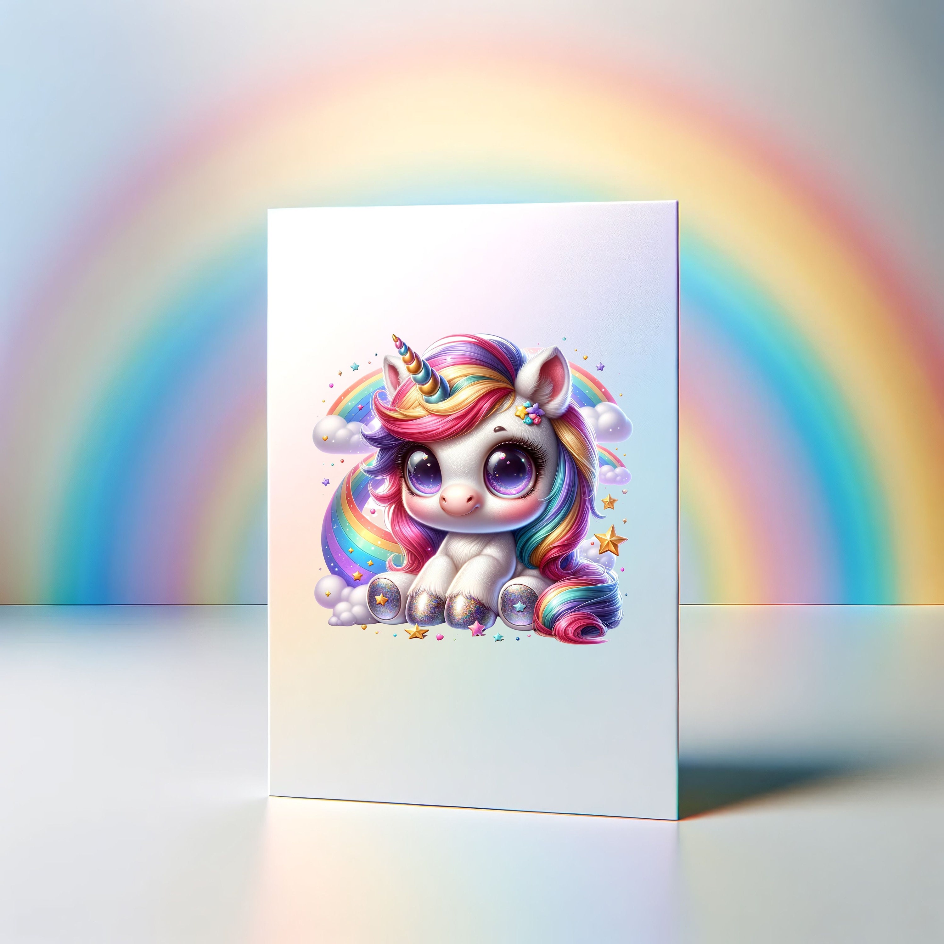 Cute & Adorable Kawaii Unicorn Clip Art Set 2 20 Unique Unicorn ...