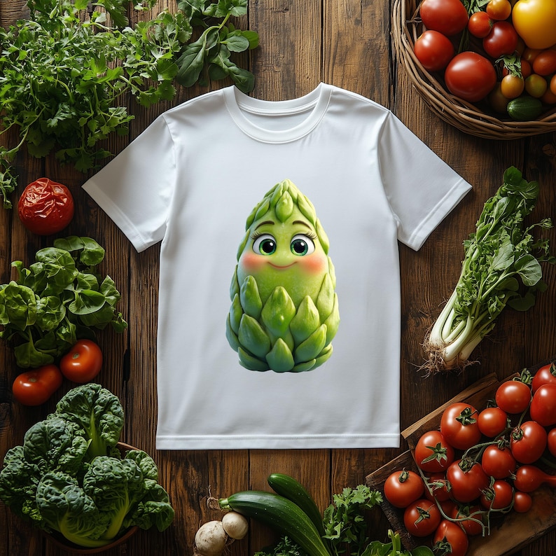 Cute Vegetable Clip Art: Kawaii, Photorealistic Veggies (digital ...