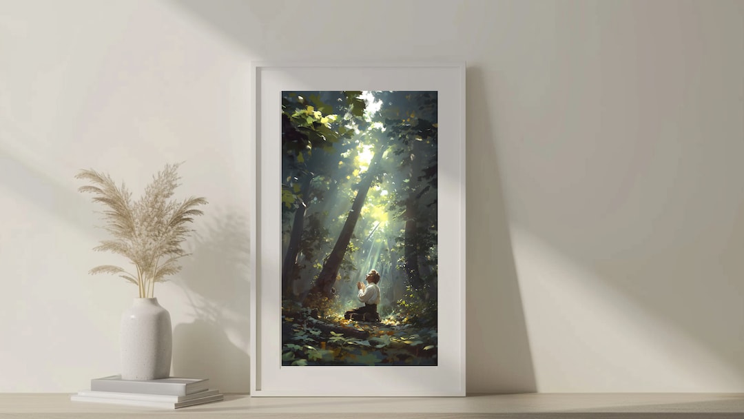 Sacred Grove LDS Art: Joseph Smith First Vision Painting (digital ...