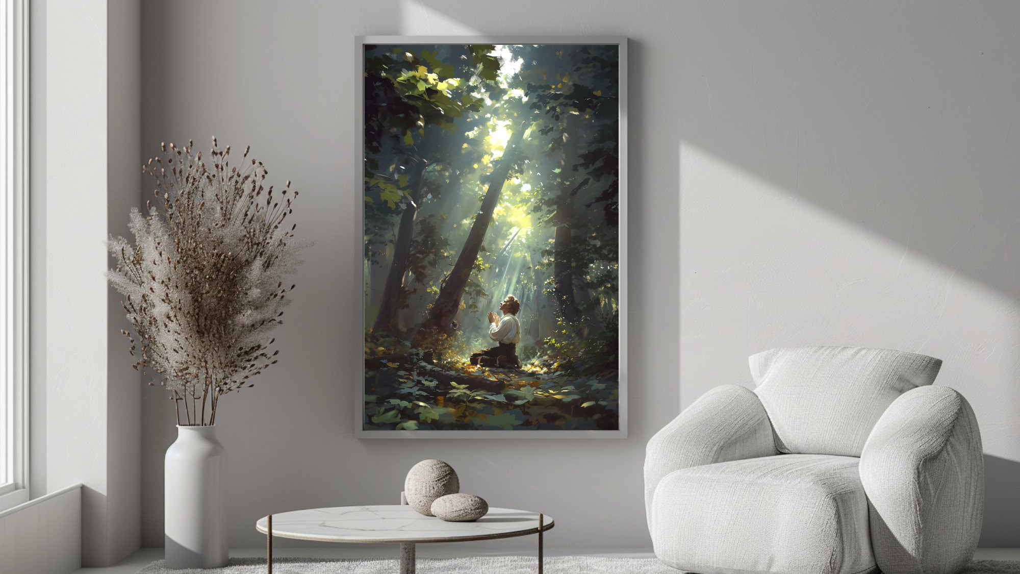 The Sacred Grove, LDS Printable Art, Joseph Smith Painting, Hear Him ...