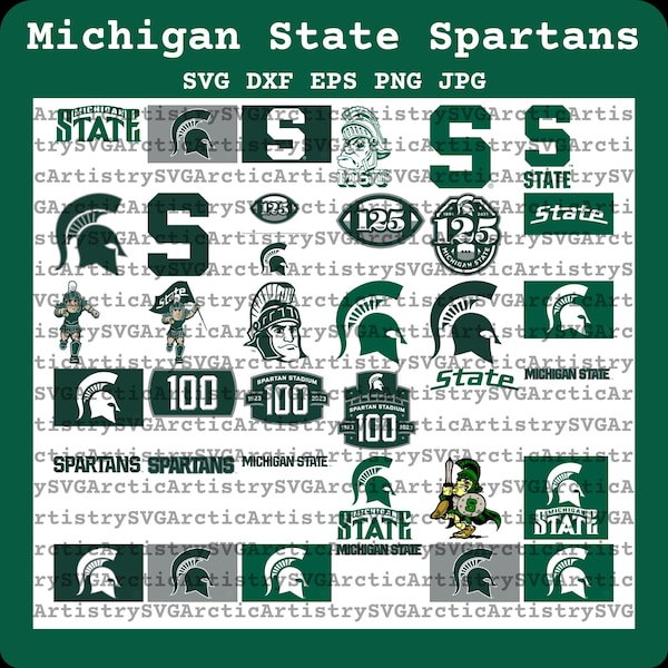 Michigan State University Svg - Etsy