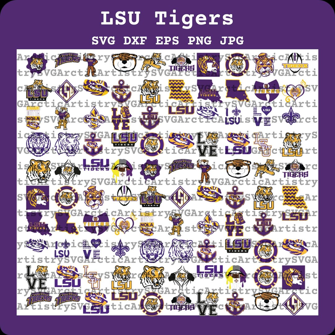 Tigers SVG Bundle, LSU Football, SVG Bundle, Cricut, Printable ...