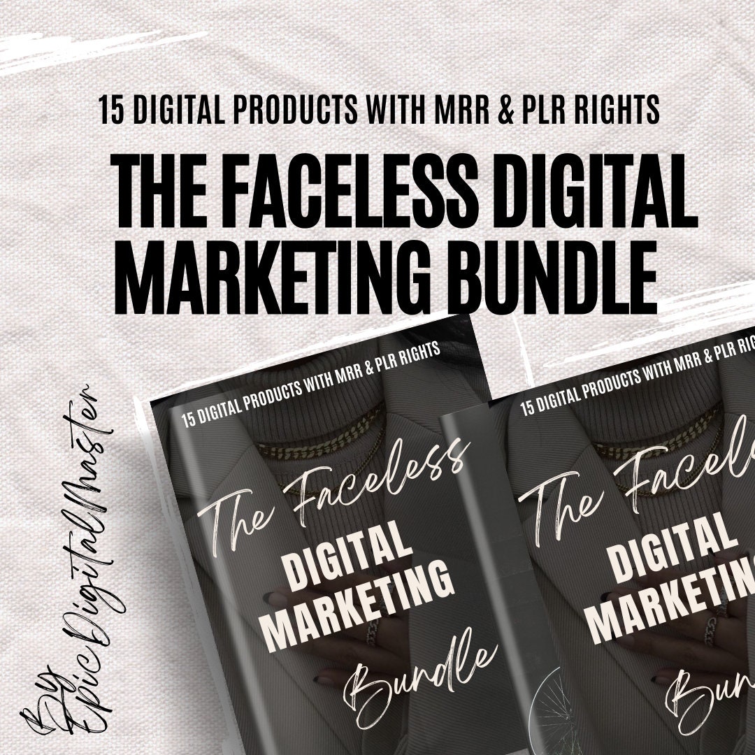 Faceless Digital Marketing Bundle With 15 Products Digital Products ...