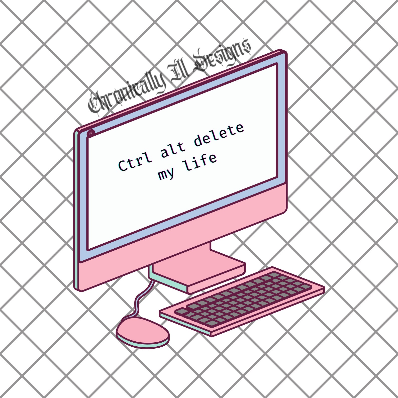 Ctrl Alt Delete My Life Digital Art, SVG, PNG, EPS, Quotes Sayings ...