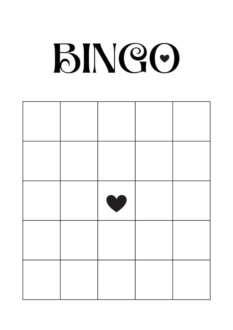Printable Blank Bingo Sheet (A4 PDF) | Manual Editable Bingo Icebreaker ...