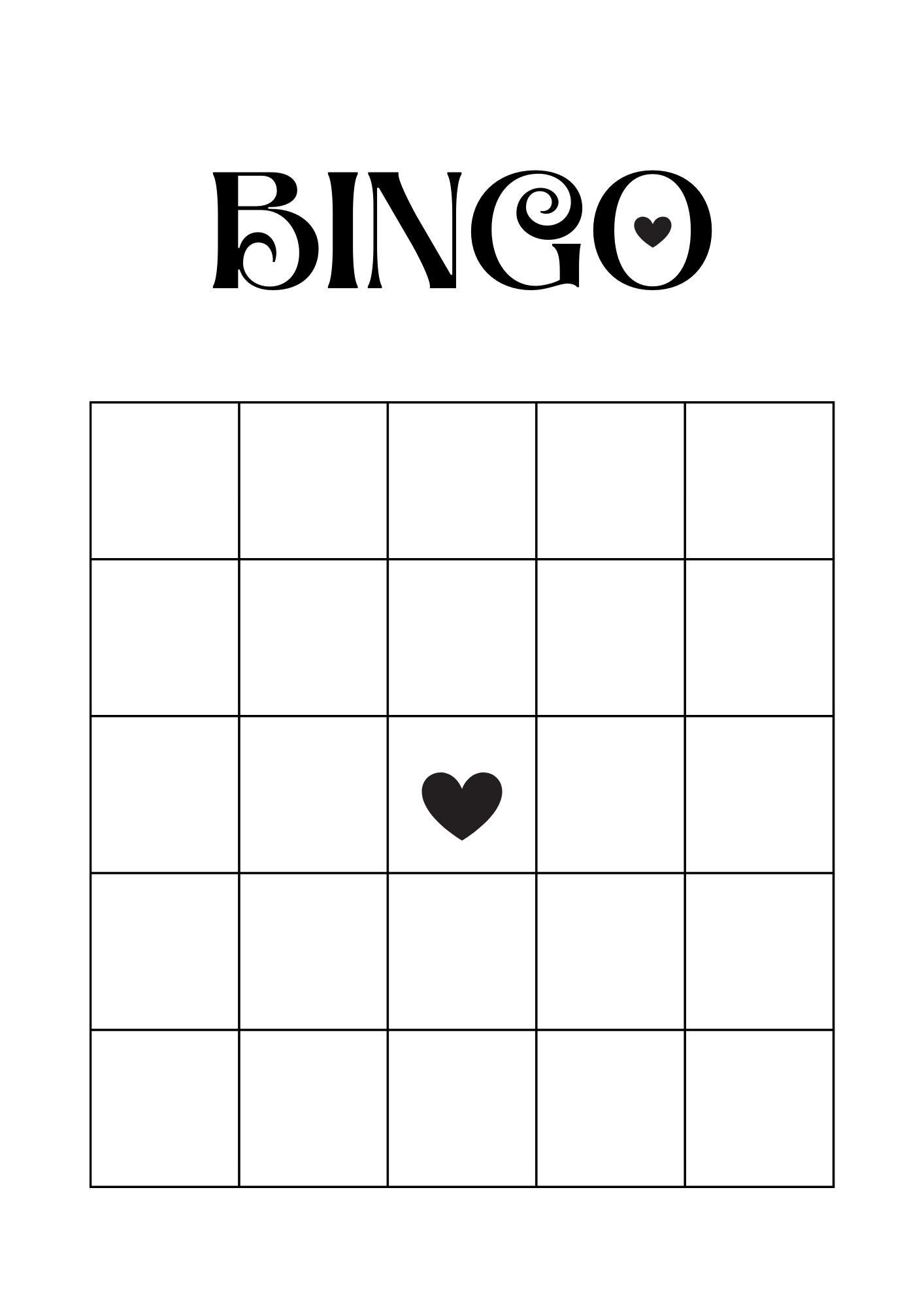 Printable Blank Bingo Sheet (A4 PDF) | Manual Editable Bingo Icebreaker ...