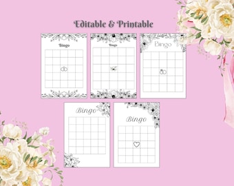 Printable Blank Bingo Sheet (A4 PDF) | Manual Editable Bingo Icebreaker ...