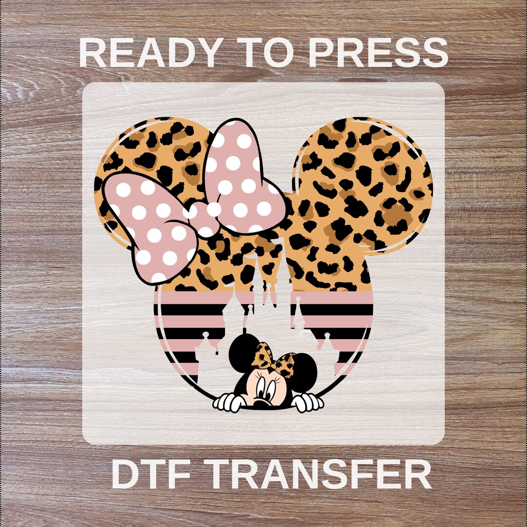Minnie Mouse DTF Transfer, Disneyland Ready for Ship, Heat Transfers ...