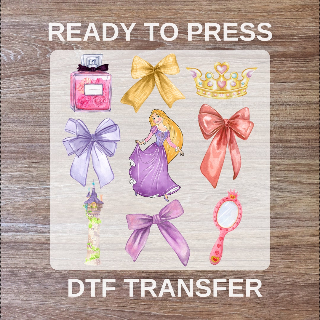 Princess Aurora Dtf Transfer, Watercolor Princess Ready for Press ...