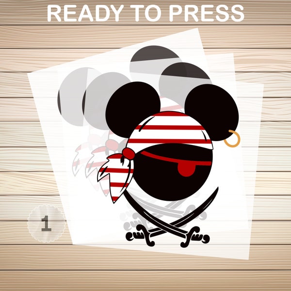 Mickey Pirate Svg - Etsy