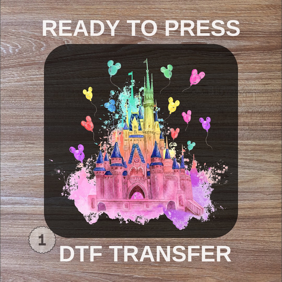 Disneyland DTF Transfer, Disneyworld Ready for Ship, Heat Transfers ...