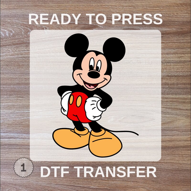 Mickey Mouse Heat Transfers - Etsy