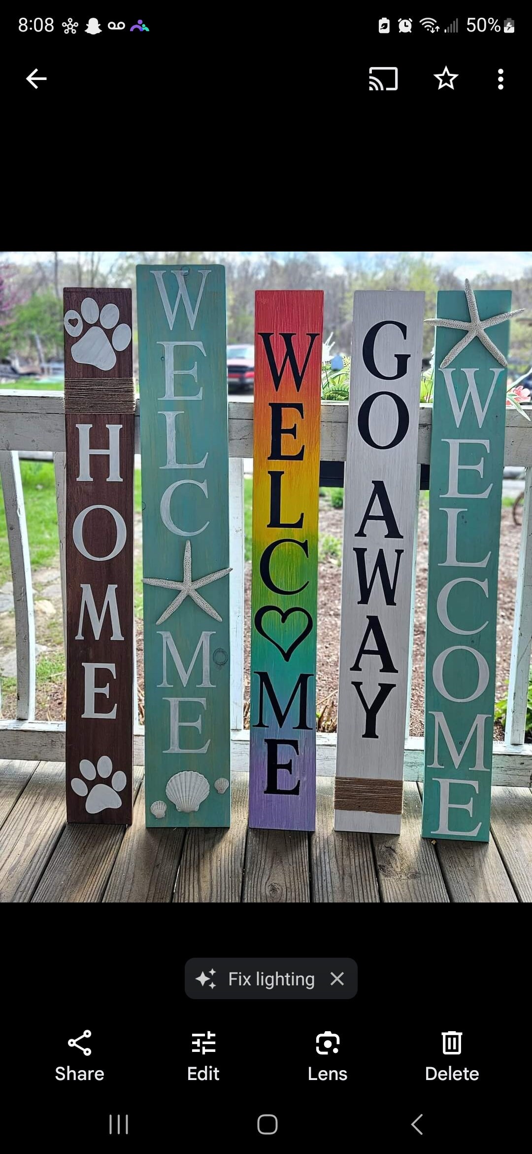 Welcome & Home, Go Away Porch Signs - Etsy