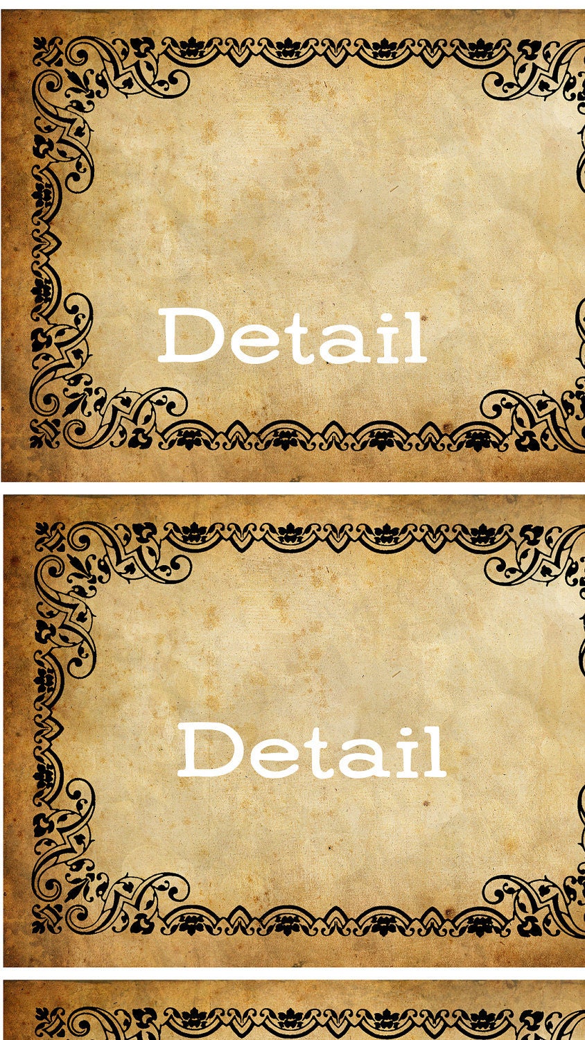 Small Sepia Antique Victorian Aged Blank Labels Set Digital - Etsy