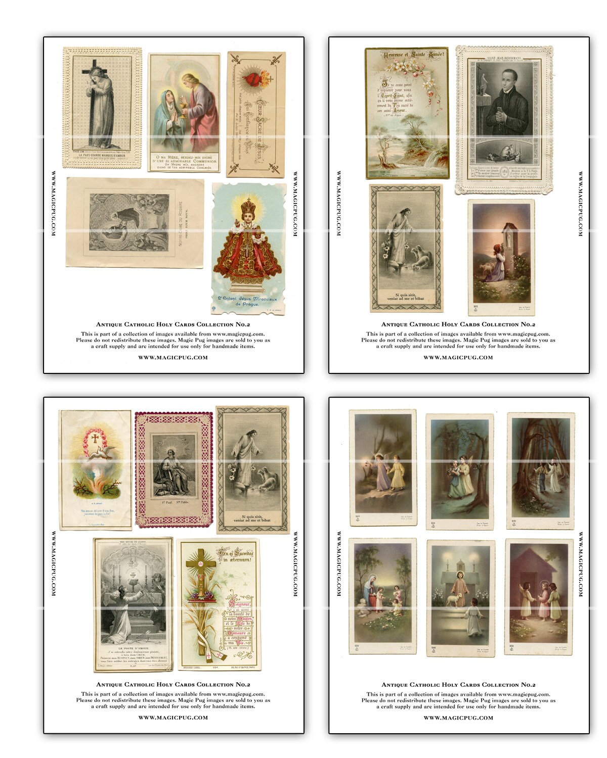 Catholic Holy Cards Digital Download Set A 74 Images for - Etsy
