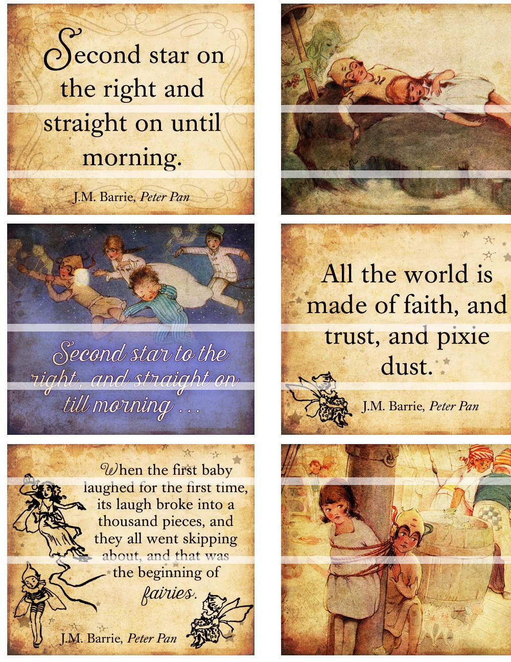 Instant Digital Download Printable Peter Pan Quotes for - Etsy