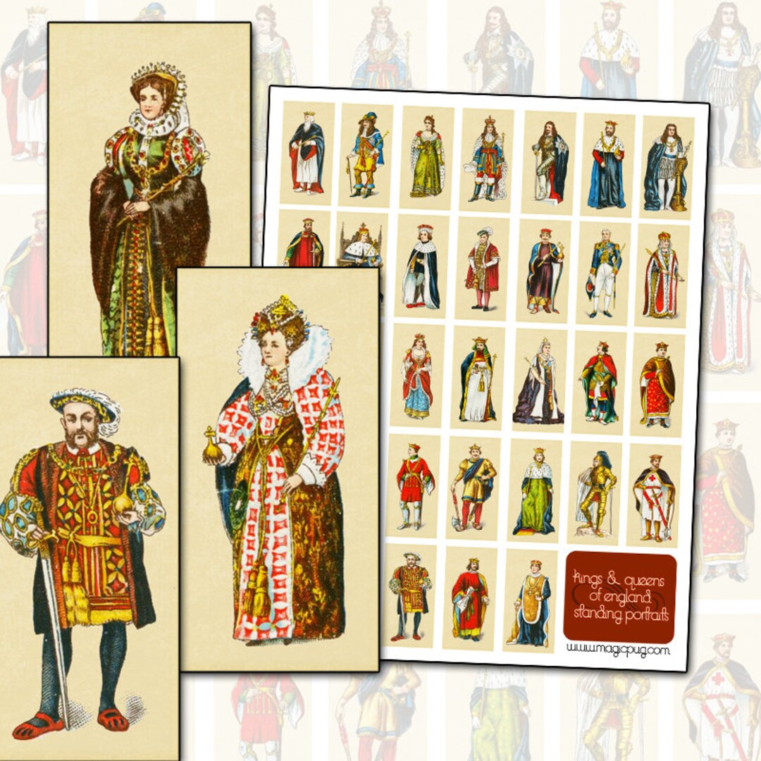 Royalty of England Ephemera English Collage Coronation Ephemera ...