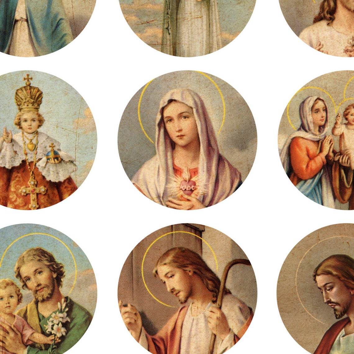 Instant Digital Download Antique Catholic Holy Cards V Digital | Etsy