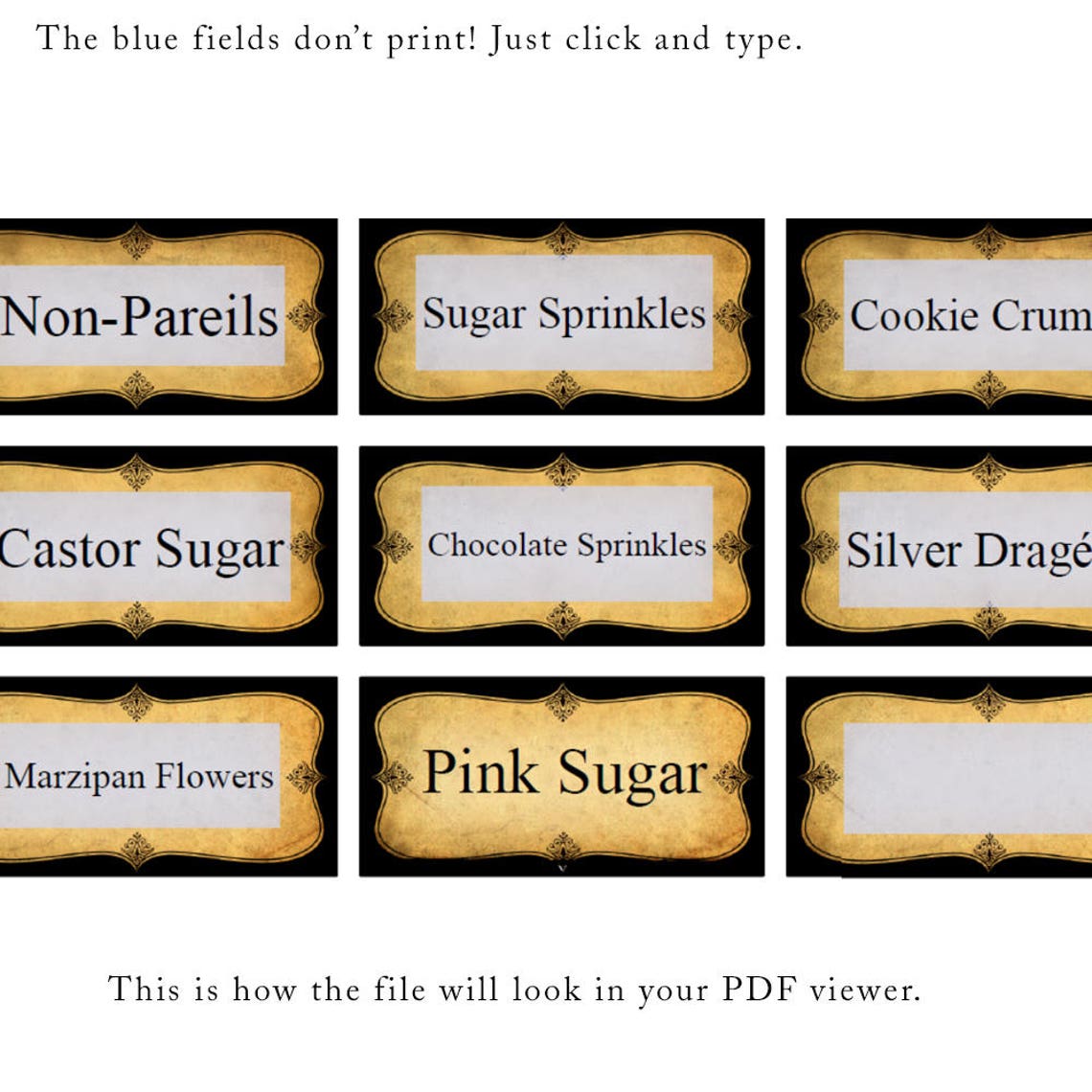 Instant Digital Download Printable Antique Sepia Decorative - Etsy