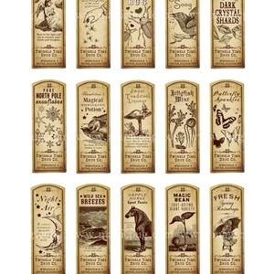 Fantasy Magic Potion Labels II Digital Collage Sheet 15 Labels for ...